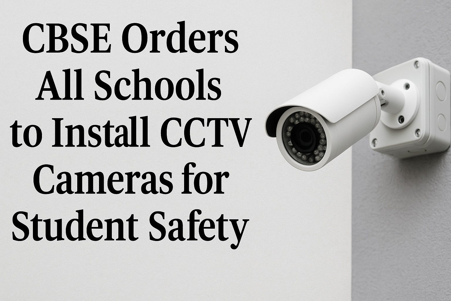 InsightfulTake | CBSE Orders All Schools to Install CCTV Cameras for ...